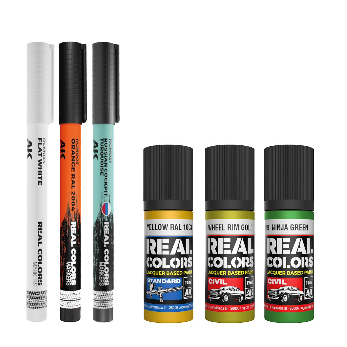 Real Color Paints and Coloring Markers - HT model